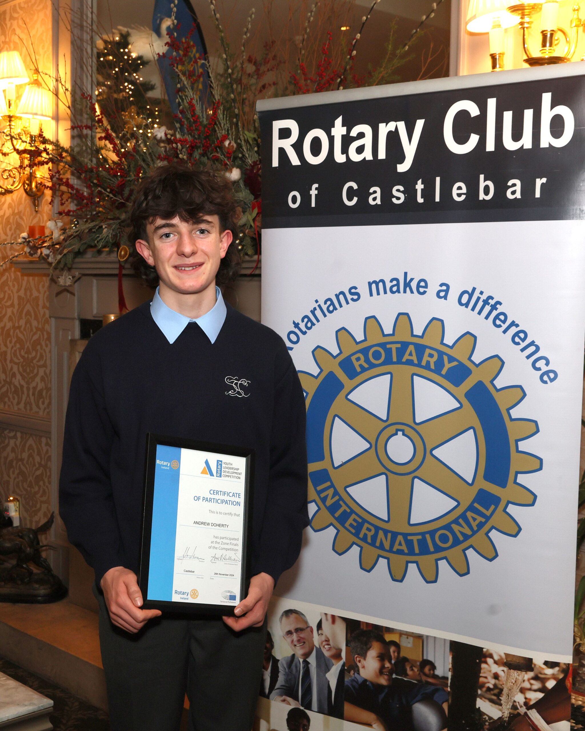 Congrats & Bon Voyage to Andrew Doherty of St Geralds College - Rotary ...